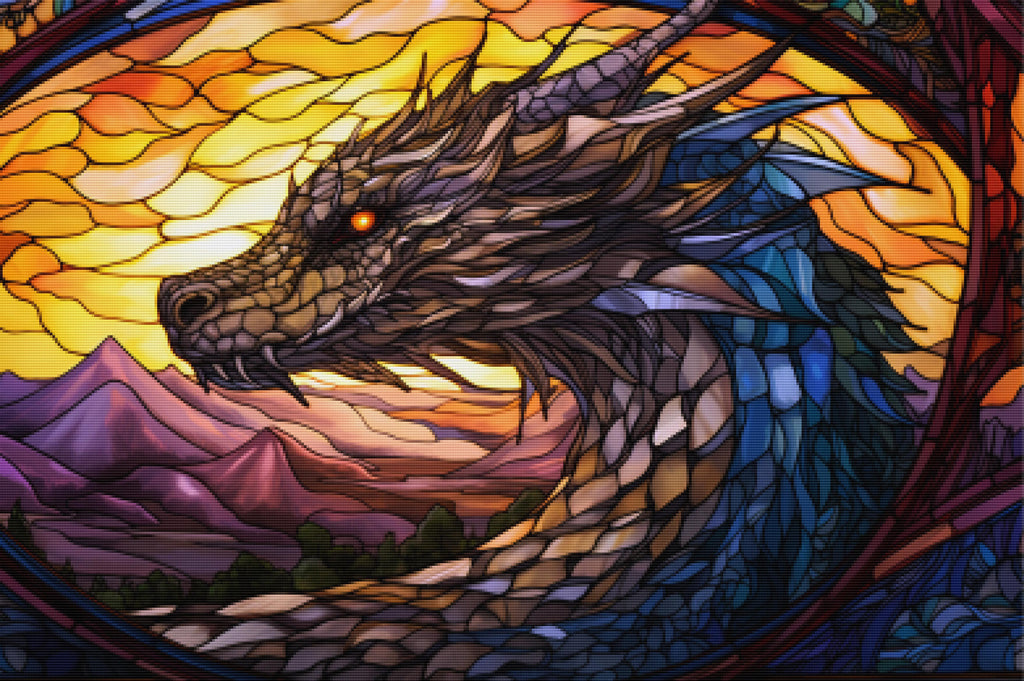 Dawn Of The Dragon Diamond Painting Kit Paint With Diamonds Official