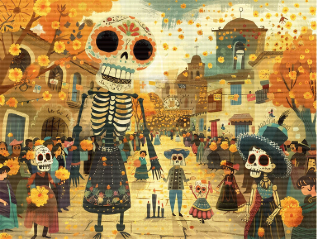 Day of the Dead Parade Official Diamond Painting Kit | Diamond Art ...