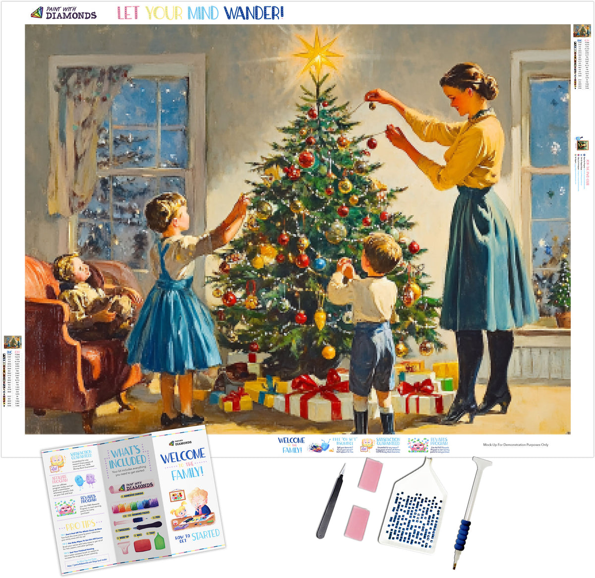 Decorating the Tree – Paint With Diamonds