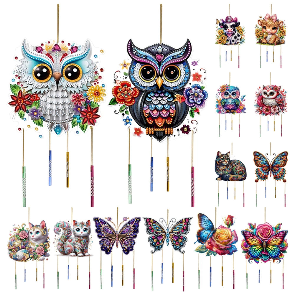 Charming Animal Diamond Painting Wind Chime – Paint With Diamonds