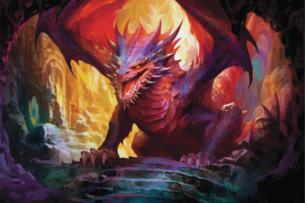 Dragon's Lair Diamond Painting Kit Paint With Diamonds Official