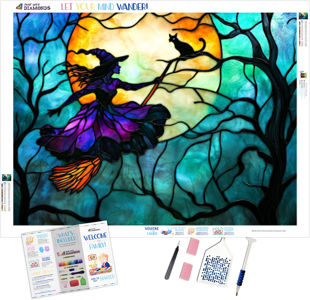 Dynamic Wicked Witch Official Diamond Painting Kit | Diamond Art ...