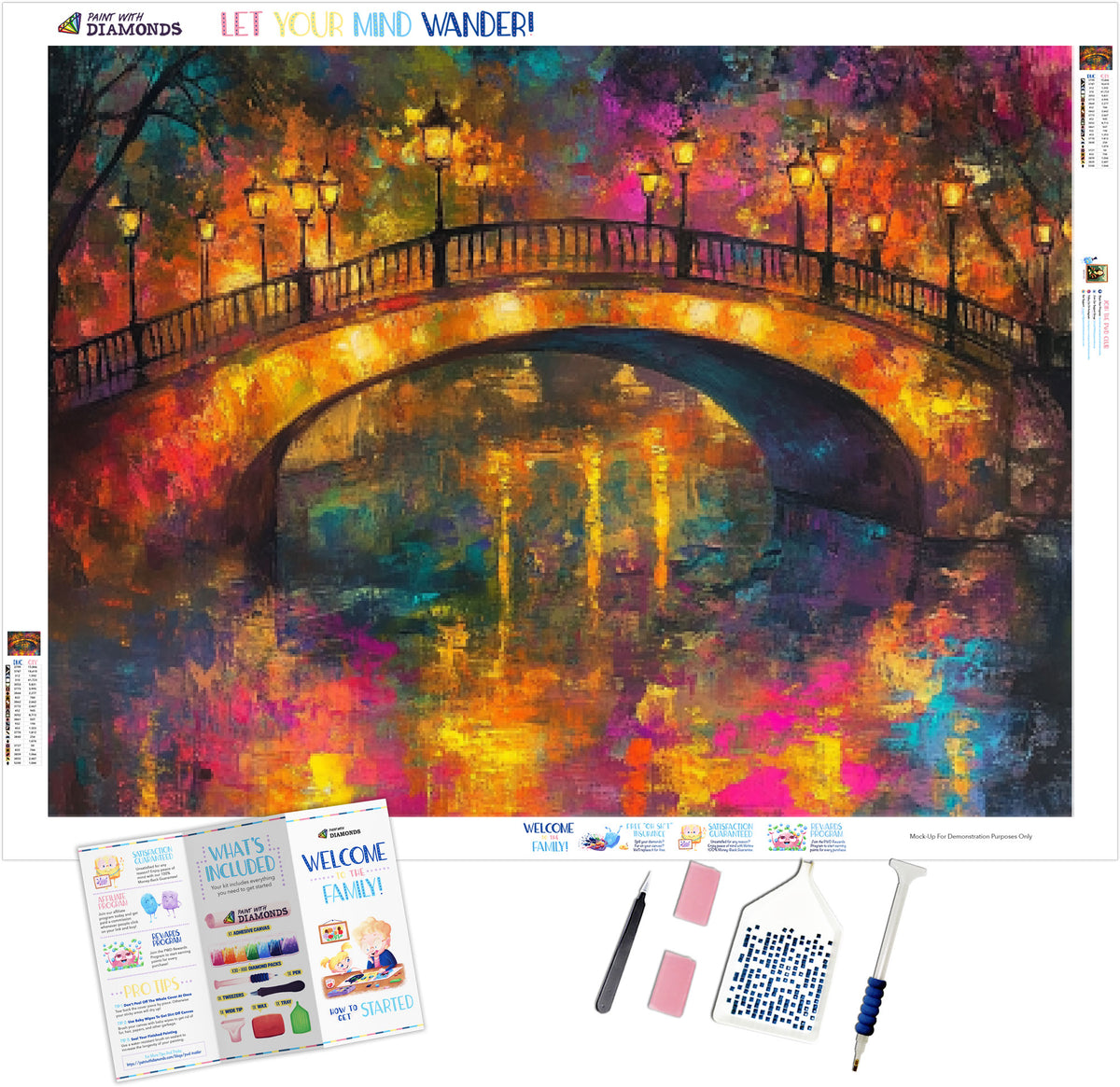 Elegant Bridge of Lights – Paint With Diamonds