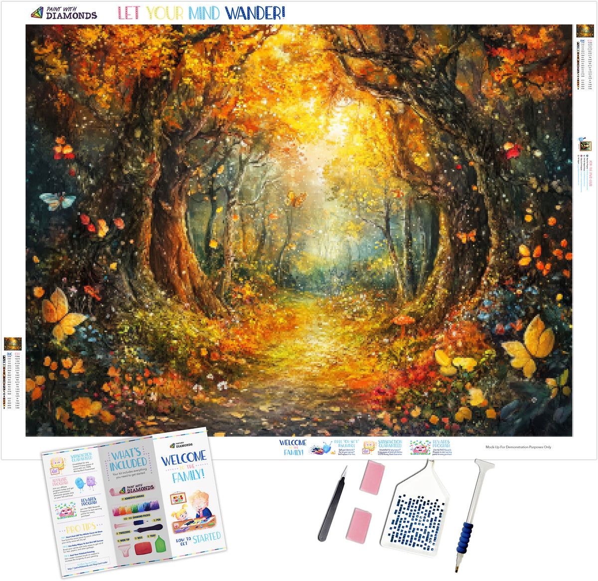 Enchanted Autumn Fairy Tale Official Diamond Painting Kit | Diamond Art ...