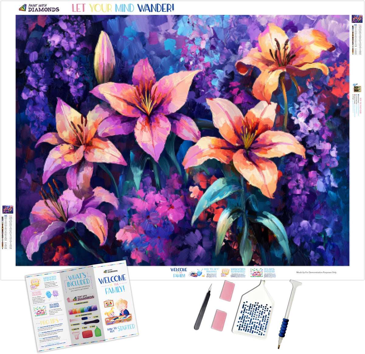 Enchanted Colorburst Blooms – Paint With Diamonds