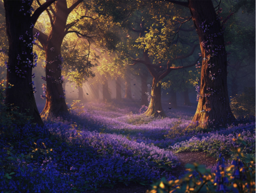 Enchanted Forest Clearing At Dawn Official Diamond Painting Kit | – Paint With Diamonds