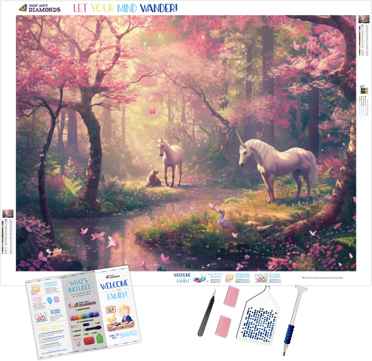 Enchanted Forest In Spring Official Diamond Painting Kit | Diamond Art ...
