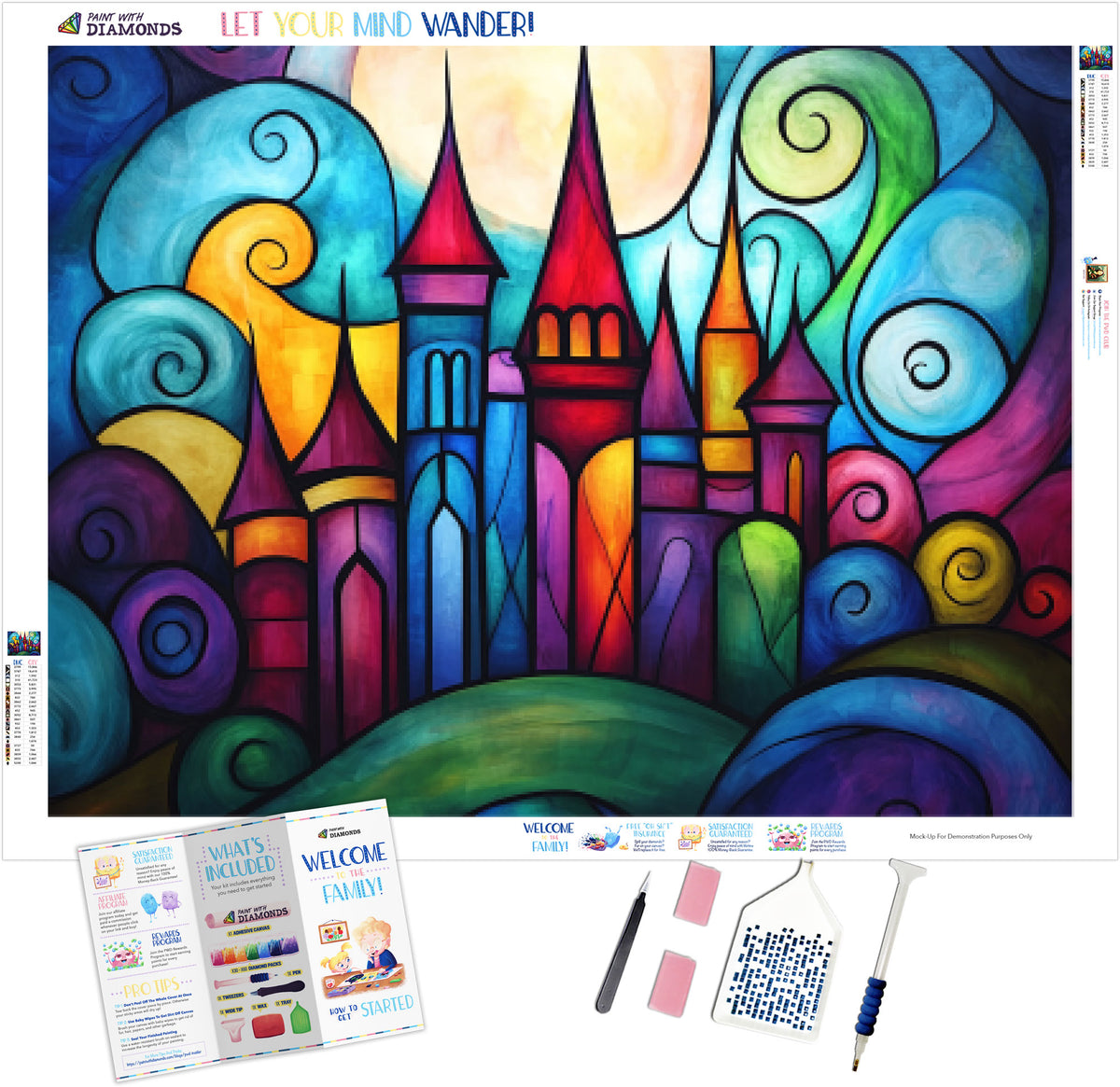 Enchanted Spires Official Diamond Painting Kit | Diamond Art | Paint ...