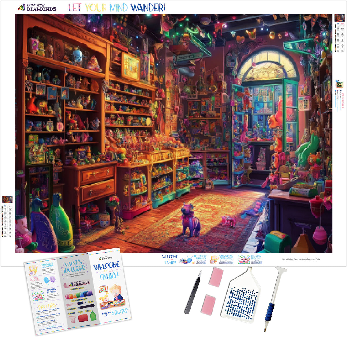 Enchanted Toy Shop Official Diamond Painting Kit | Diamond Art | Paint ...