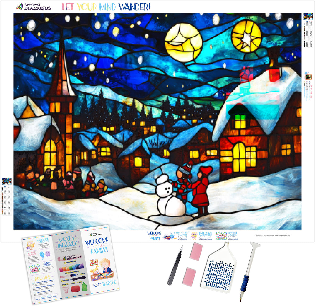 Enchanting Magical Winter Night Official Diamond Painting Kit | Diamond ...