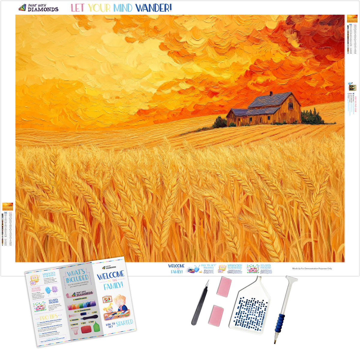 Endless Golden Wheat Fields – Paint With Diamonds