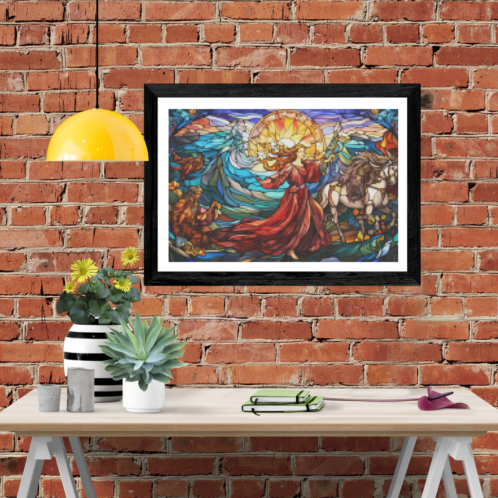 Epic Mythology Stained Glass Diamond Painting Kit Paint With Diamonds