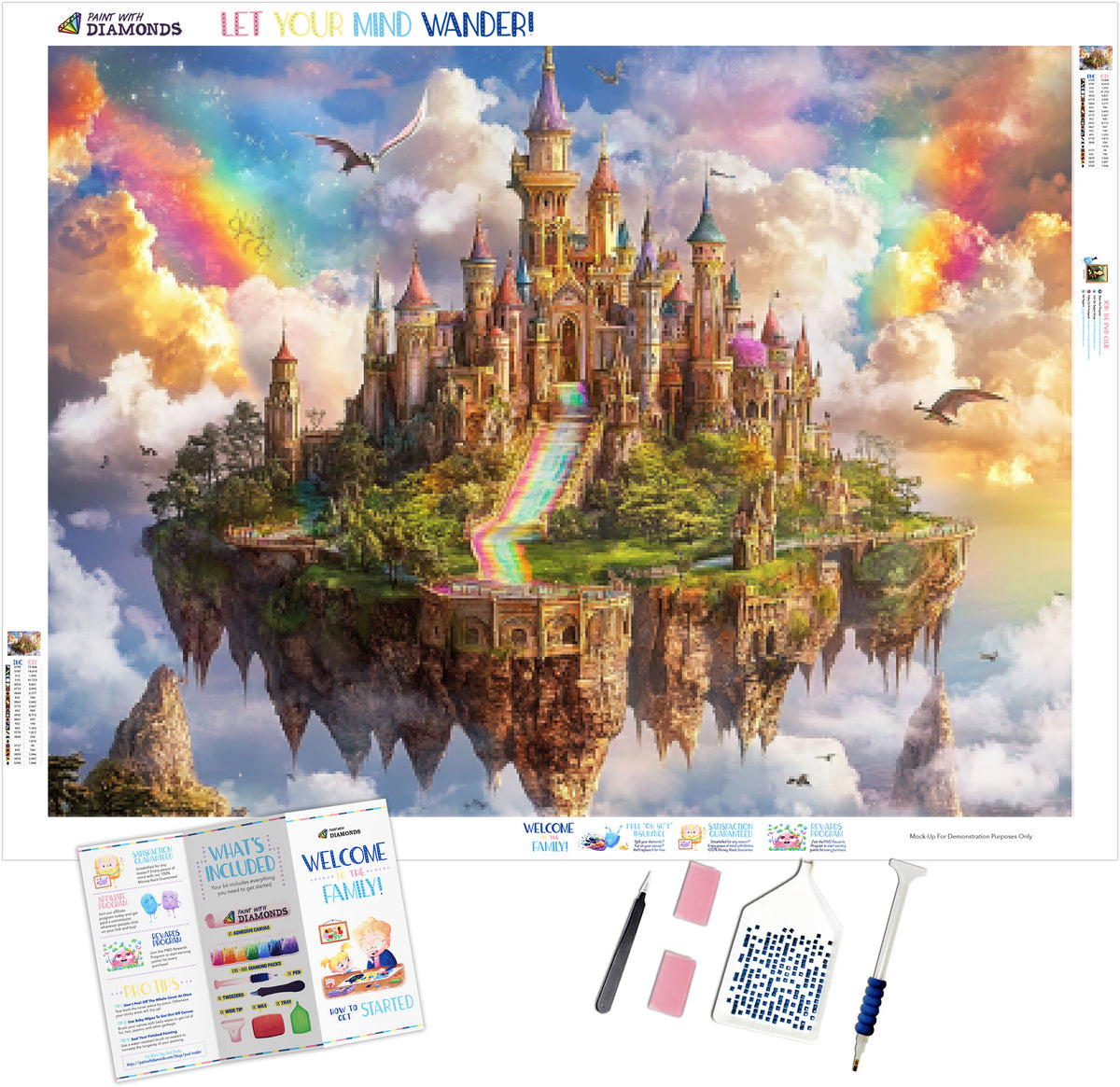Fairytale Castle Official Diamond Painting Kit | Diamond Art | Paint ...