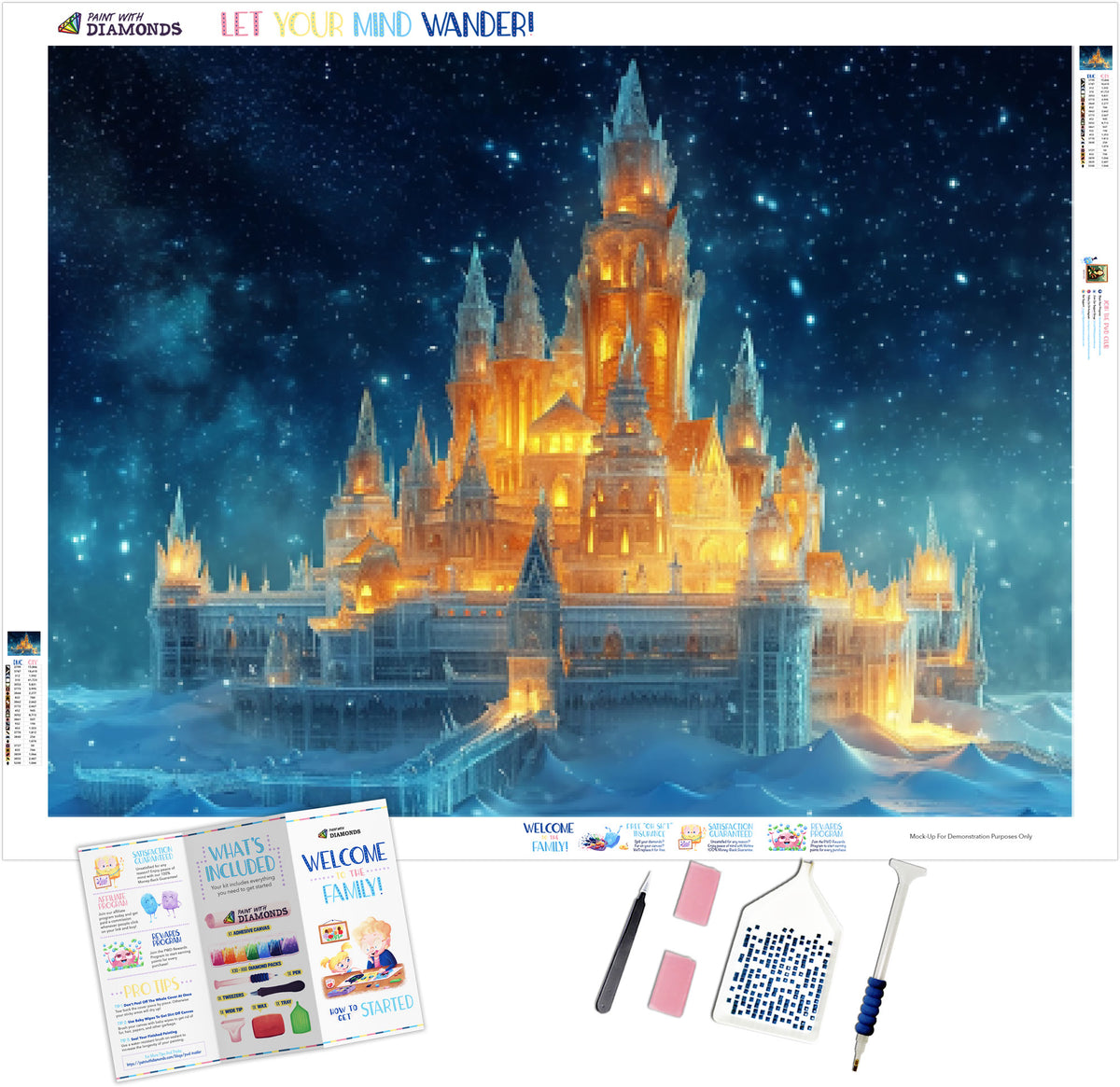 Fantasy Ice Crystal Castle Official Diamond Painting Kit | Diamond Art ...