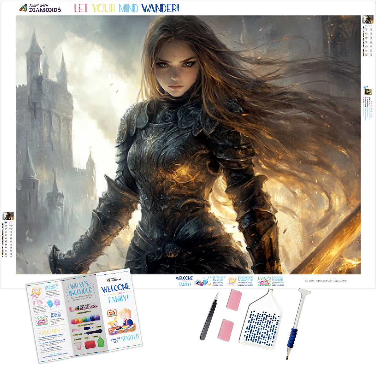 Ferocious Fantasy Warrior Official Diamond Painting Kit | Diamond Art ...