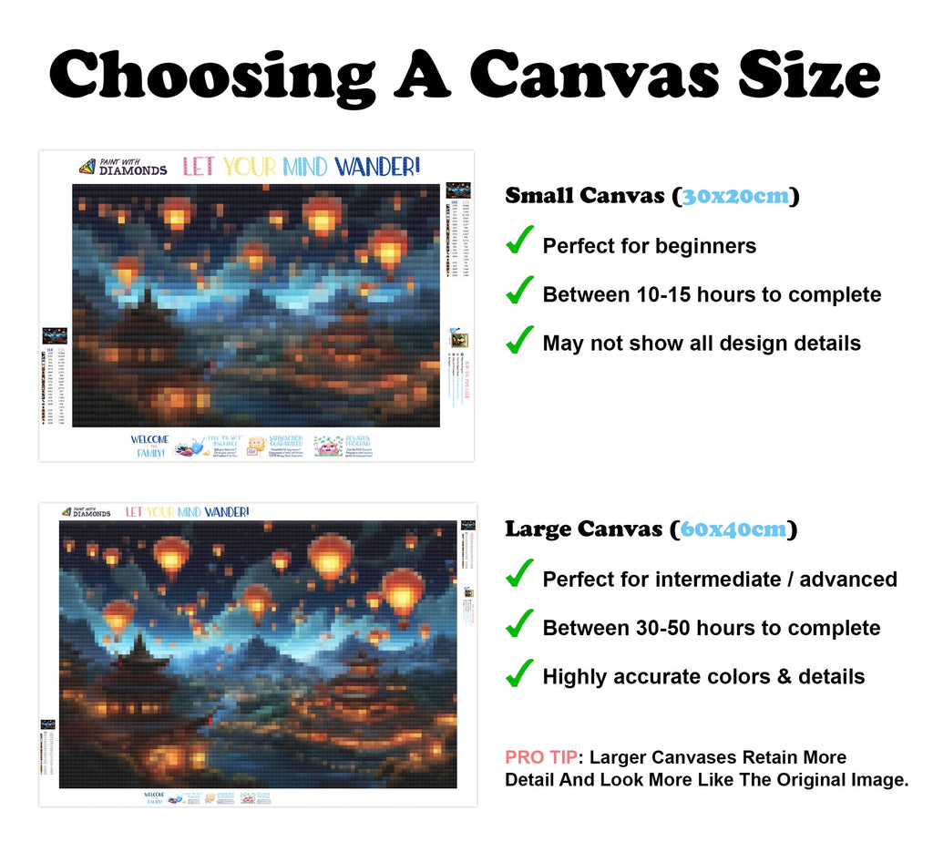 Festival Of Lanterns Diamond Painting Kit Paint With Diamonds Official