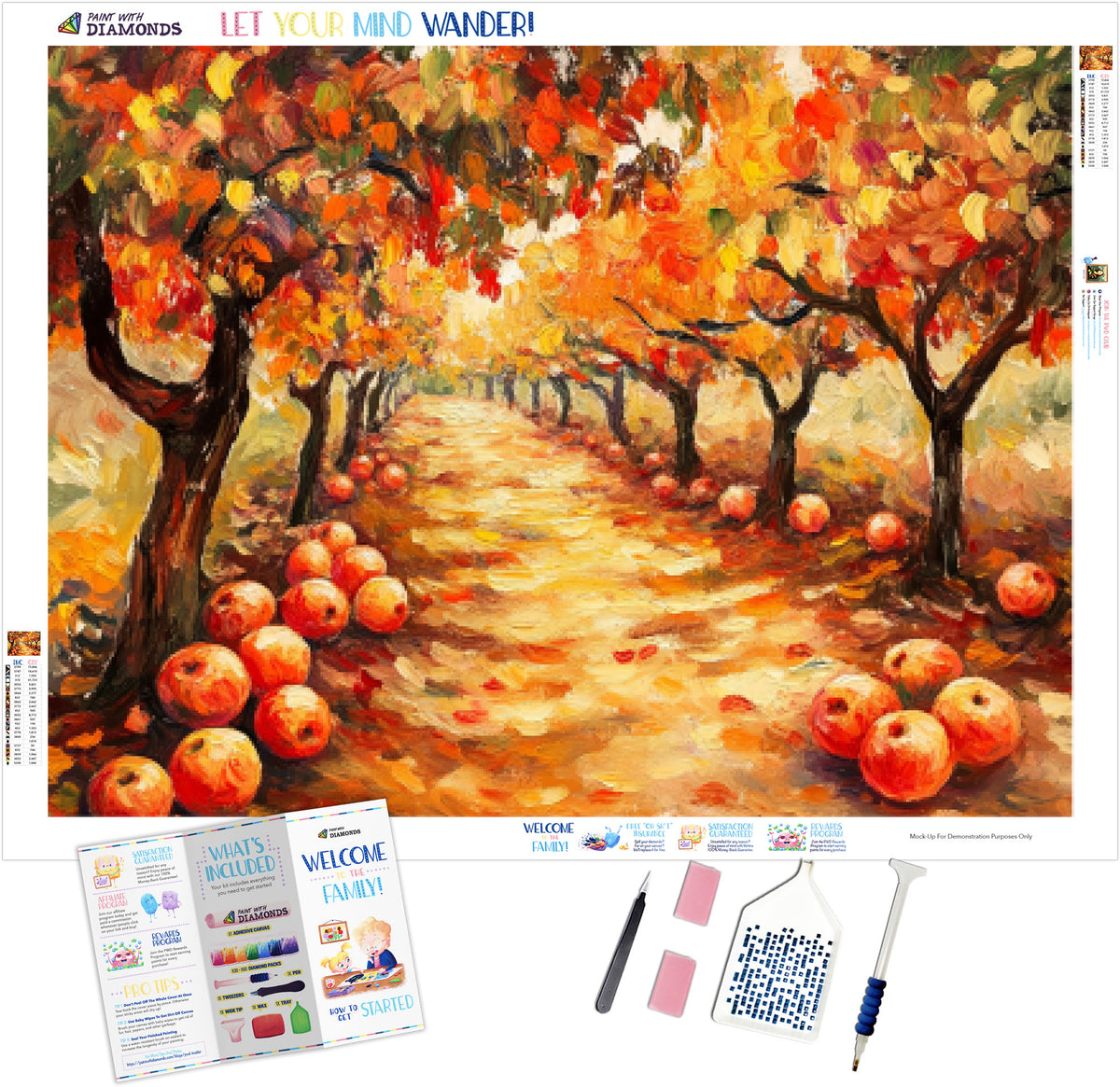 Fiery Autumn Shades Official Diamond Painting Kit | Diamond Art | Paint ...