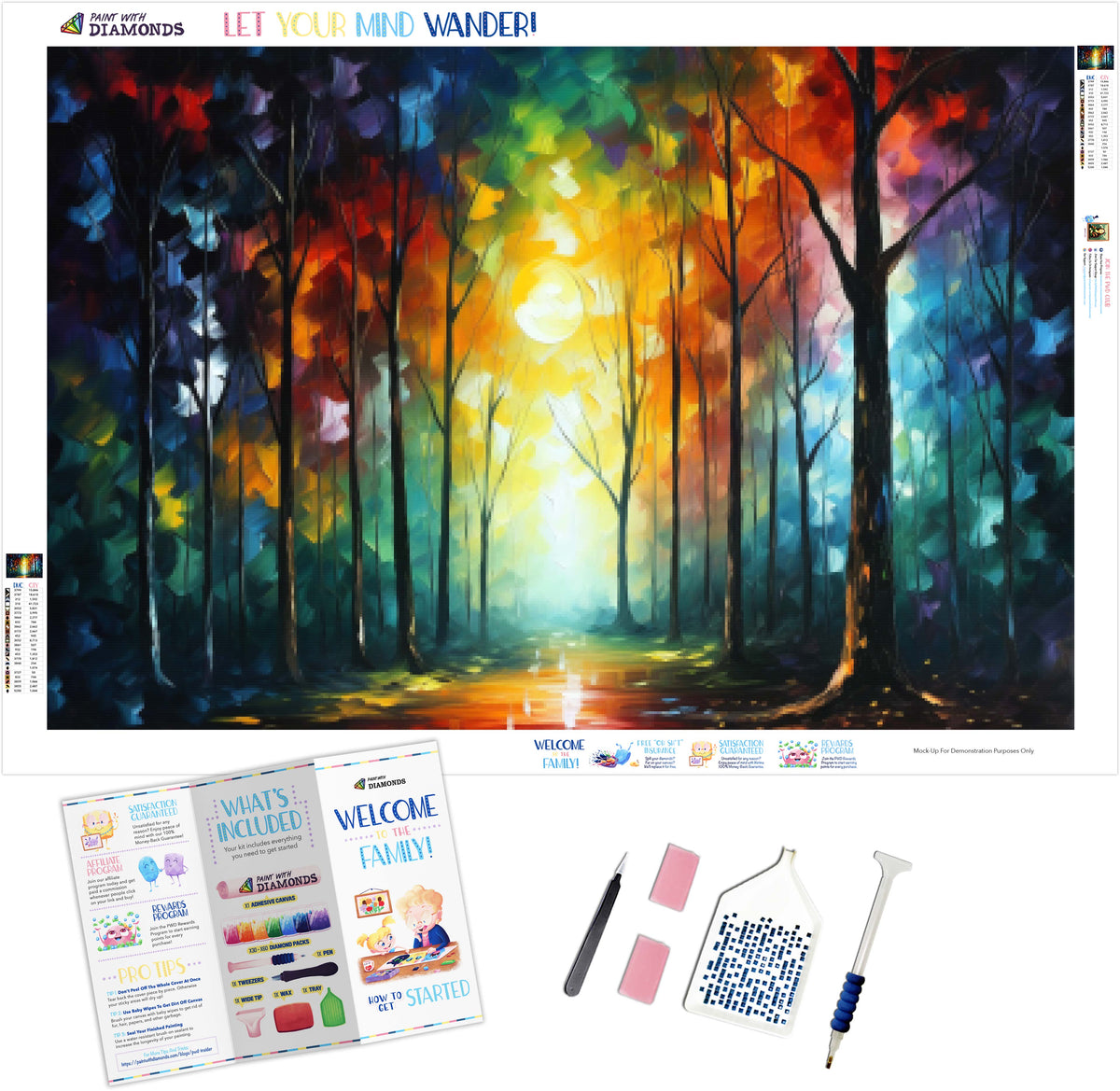 Flicker Through The Trees Diamond Painting Kit Paint With Diamonds