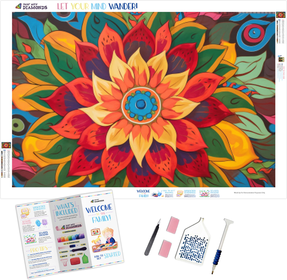 Floral Unity Official Diamond Painting Kit | Diamond Art | Paint With ...