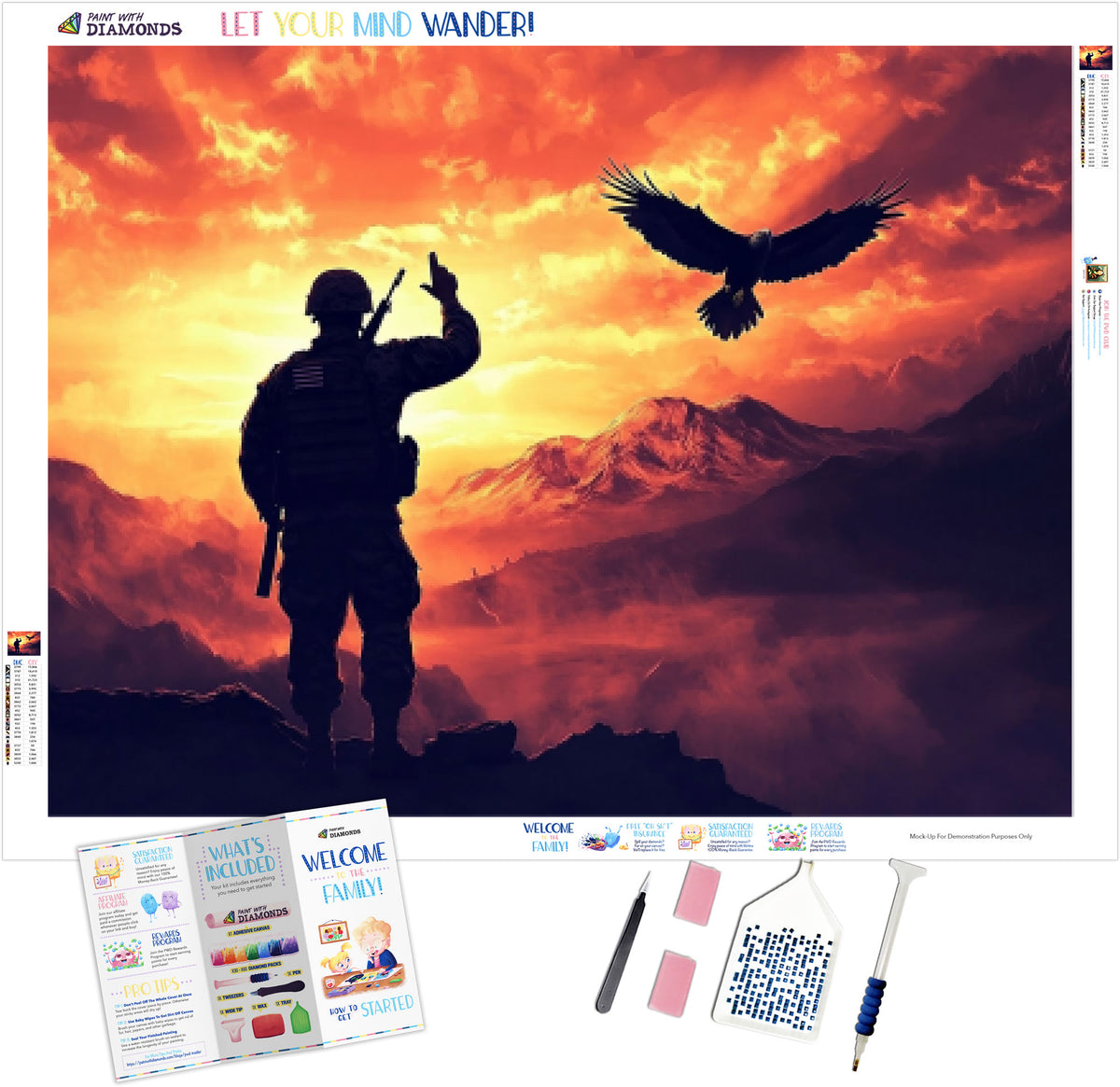 Freedom's Guardian Official Diamond Painting Kit | Diamond Art | Paint ...