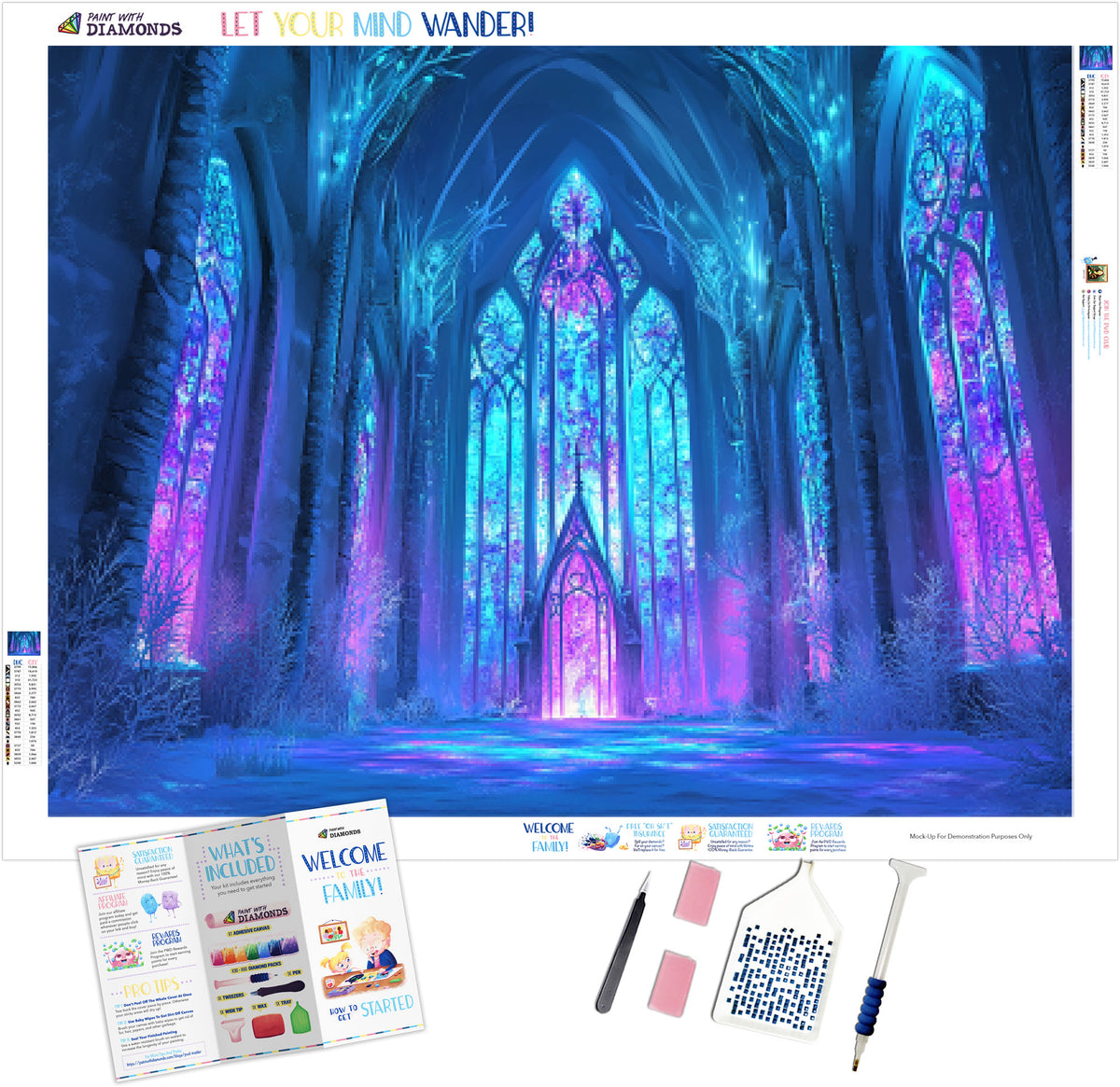 Frozen Cathedral of Light Official Diamond Painting Kit | Diamond Art ...
