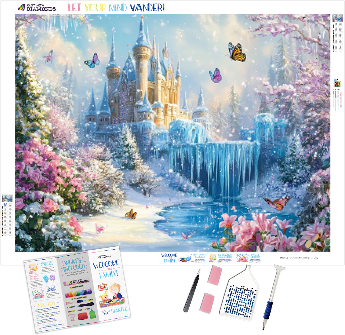 Frozen Fairytale to Floral Wonderland Official Diamond Painting Kit ...