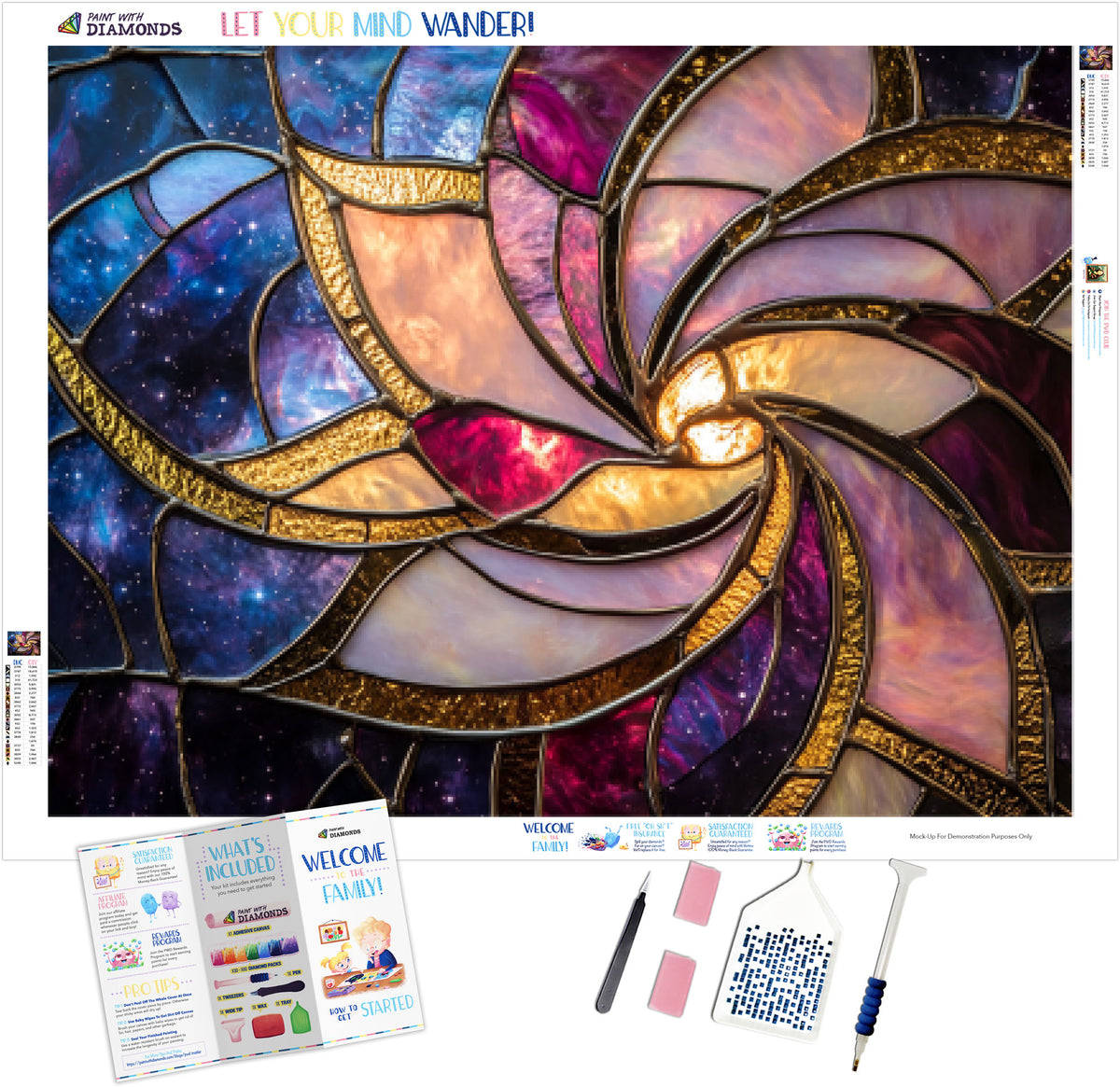 Galaxy Swirling Into The Shape Of a Blossoming Flower Official Diamond ...