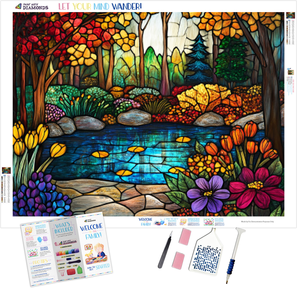 Garden In Autumn Official Diamond Painting Kit | Diamond Art | Paint ...