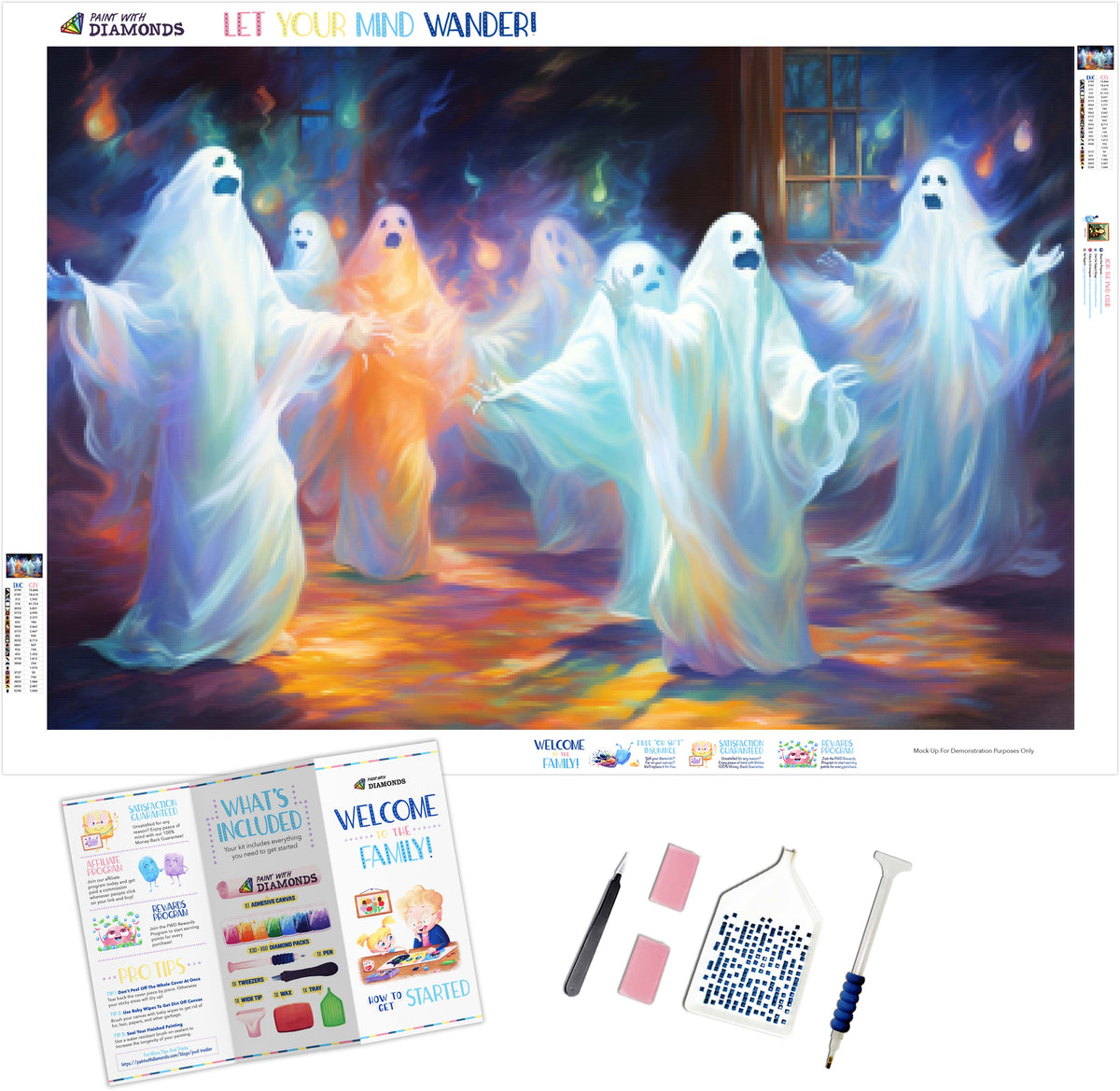 Ghost Dance Party Diamond Painting Kit Paint With Diamonds Official