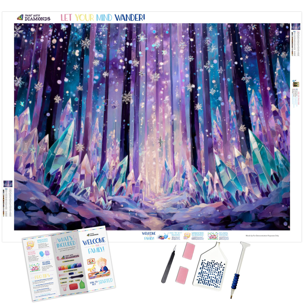 Glowing Crystal Forest Diamond Painting - Full Drill Kit | Paint With ...