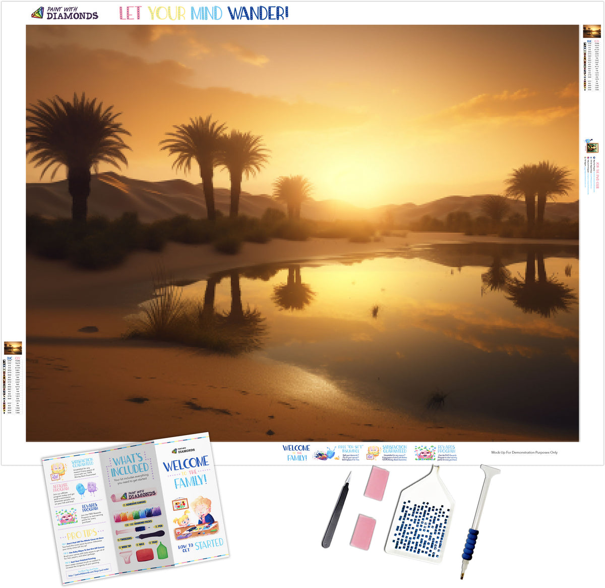 Golden Sahara Mirage Official Diamond Painting Kit | Diamond Art ...