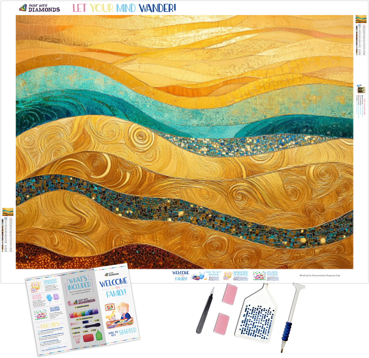 Golden Sands of the Sahara Official Diamond Painting Kit | Diamond Art ...