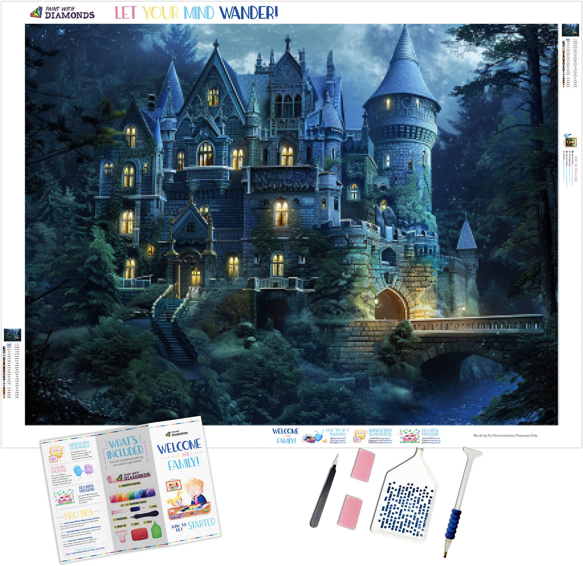Grand Medieval Castle Official Diamond Painting Kit | Diamond Art ...
