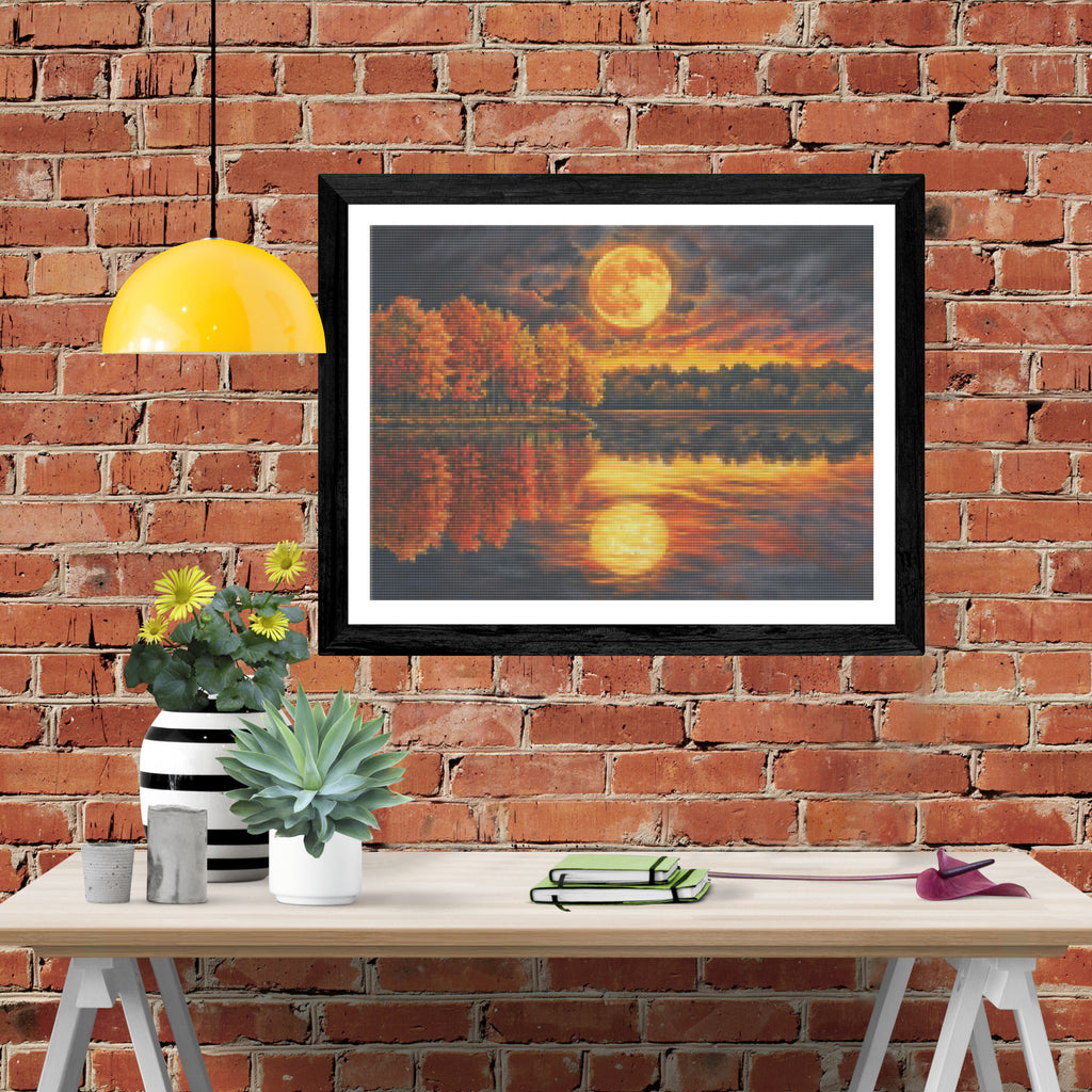 Harvest Moon Reflections Official Diamond Painting Kit | Diamond Art ...