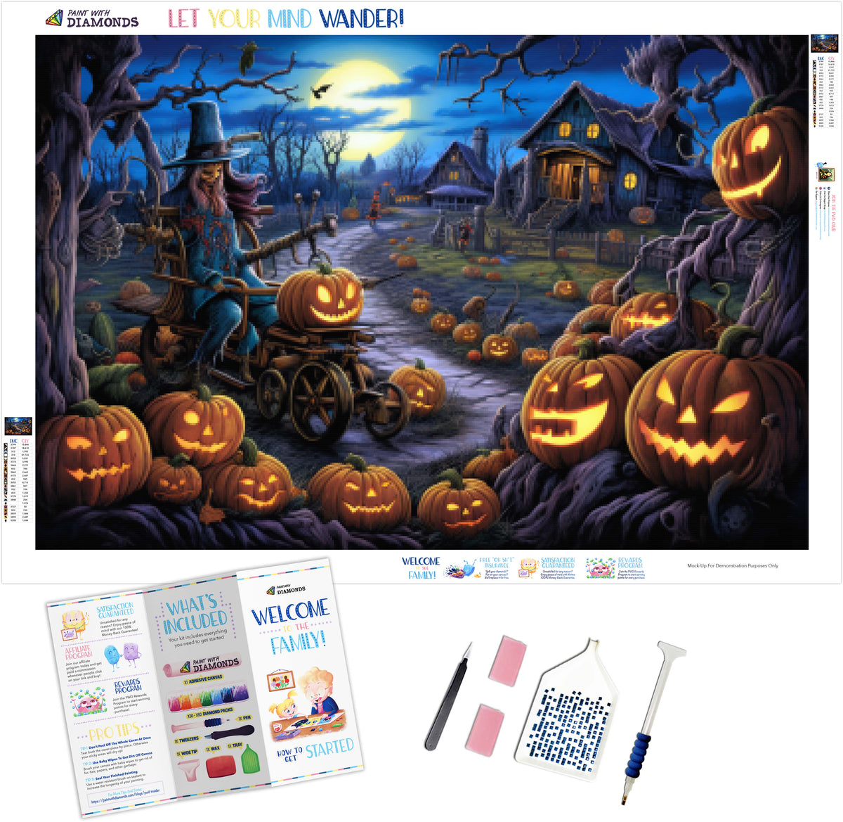 Haunted Hayride Diamond Painting Kit Paint With Diamonds Official