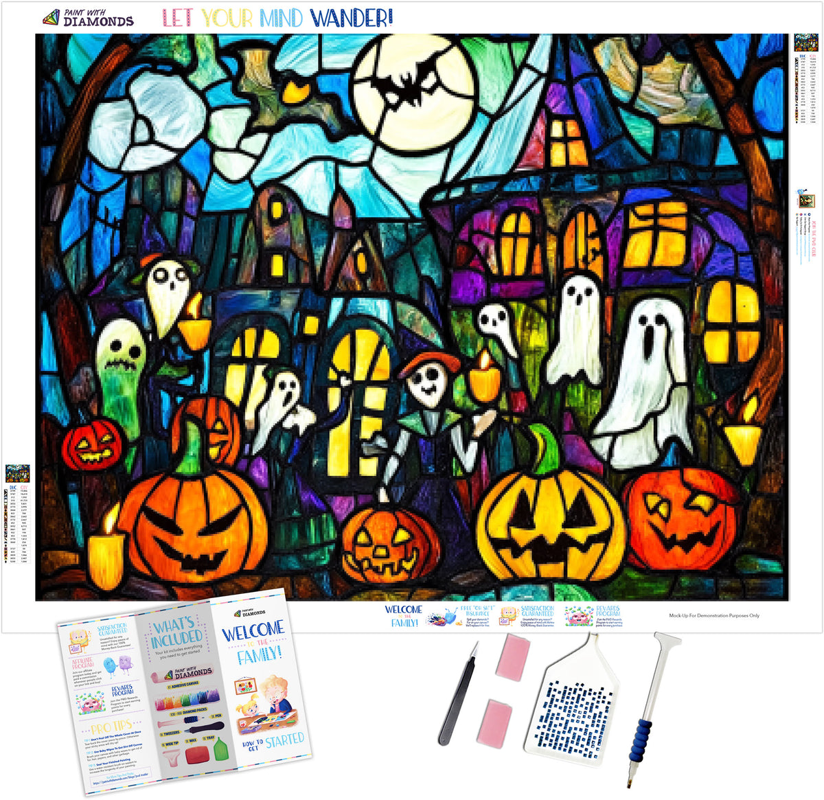 Haunted House Party Official Diamond Painting Kit | Diamond Art | Paint ...