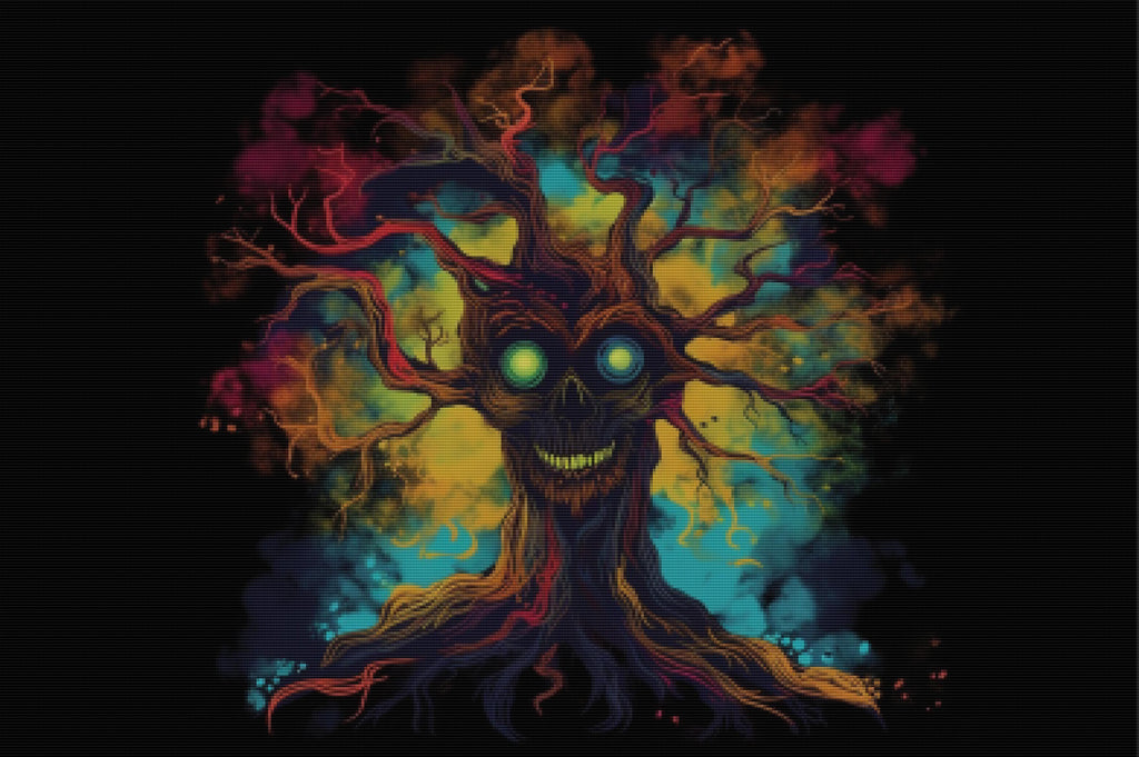Haunted Tree Face Official Diamond Painting Kit | Diamond Art | Paint ...