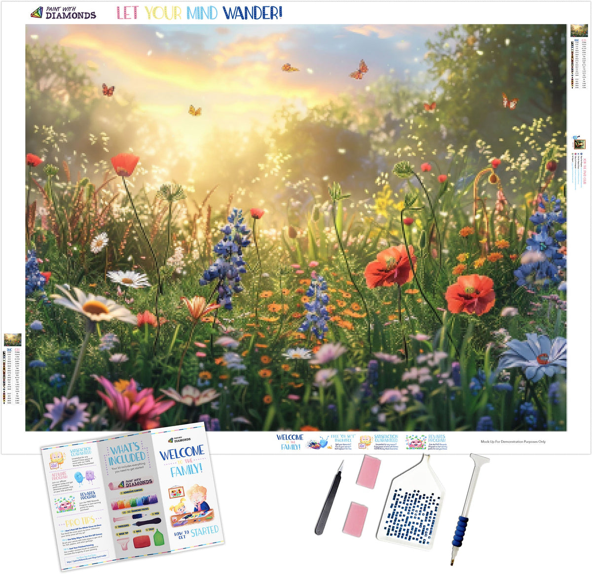 High-Definition Spring Meadow Official Diamond Painting Kit | Diamond ...