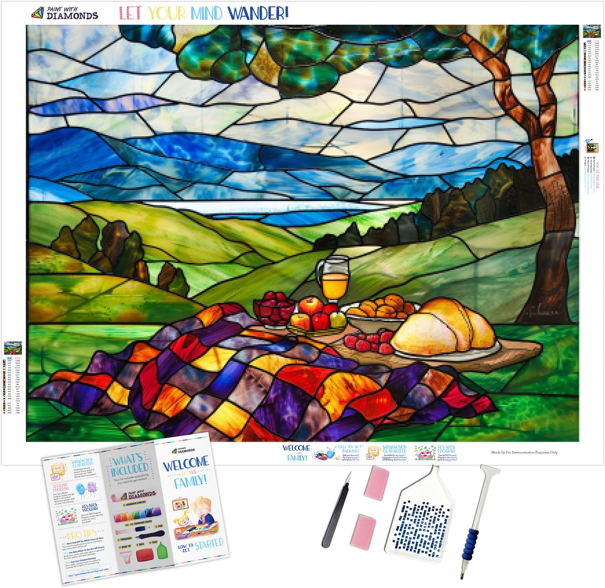 Highland Summer Picnic Official Diamond Painting Kit | Diamond Art ...