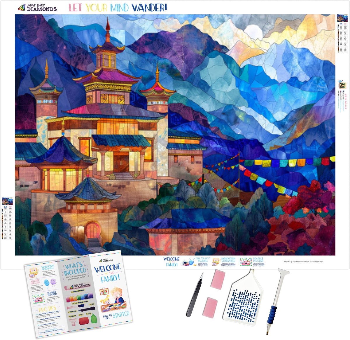 Himalayan Monastery Official Diamond Painting Kit | Diamond Art | Paint ...