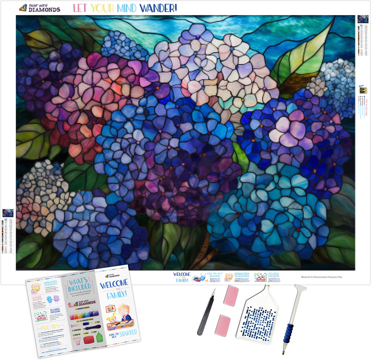 Hydrangea Heaven Official Diamond Painting Kit | Diamond Art | Paint ...