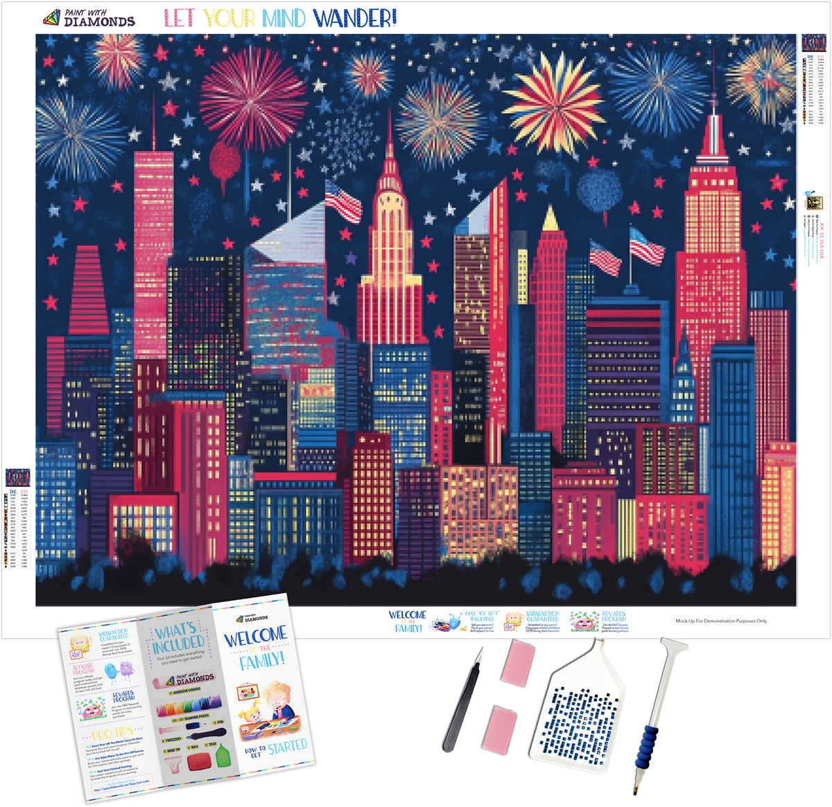 Iconic American Buildings Official Diamond Painting Kit | Diamond Art ...