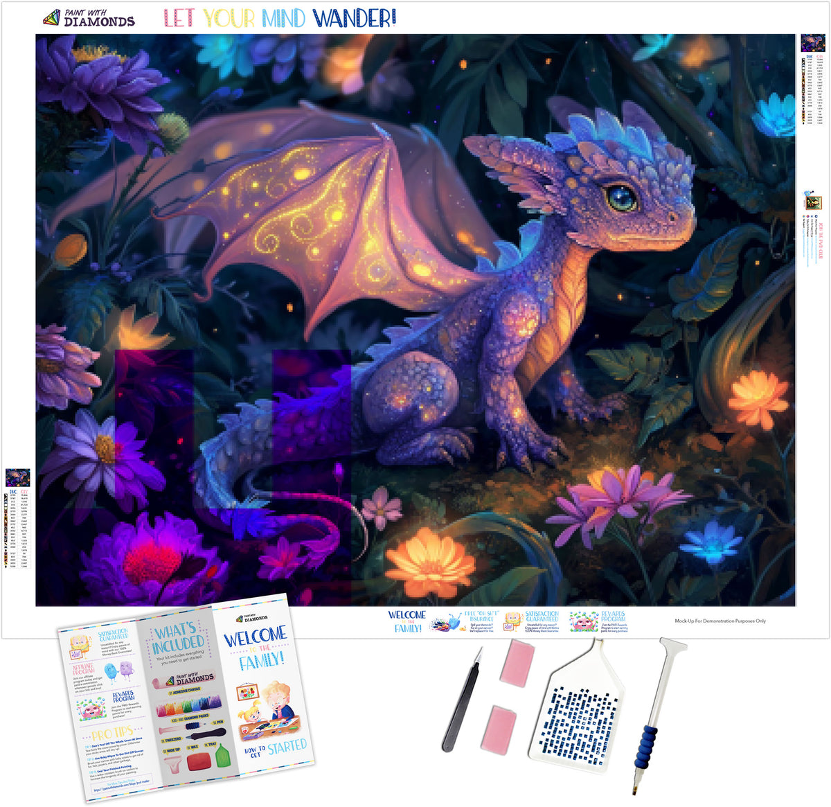 Iridescent Scales Official Diamond Painting Kit | Diamond Art | Paint ...