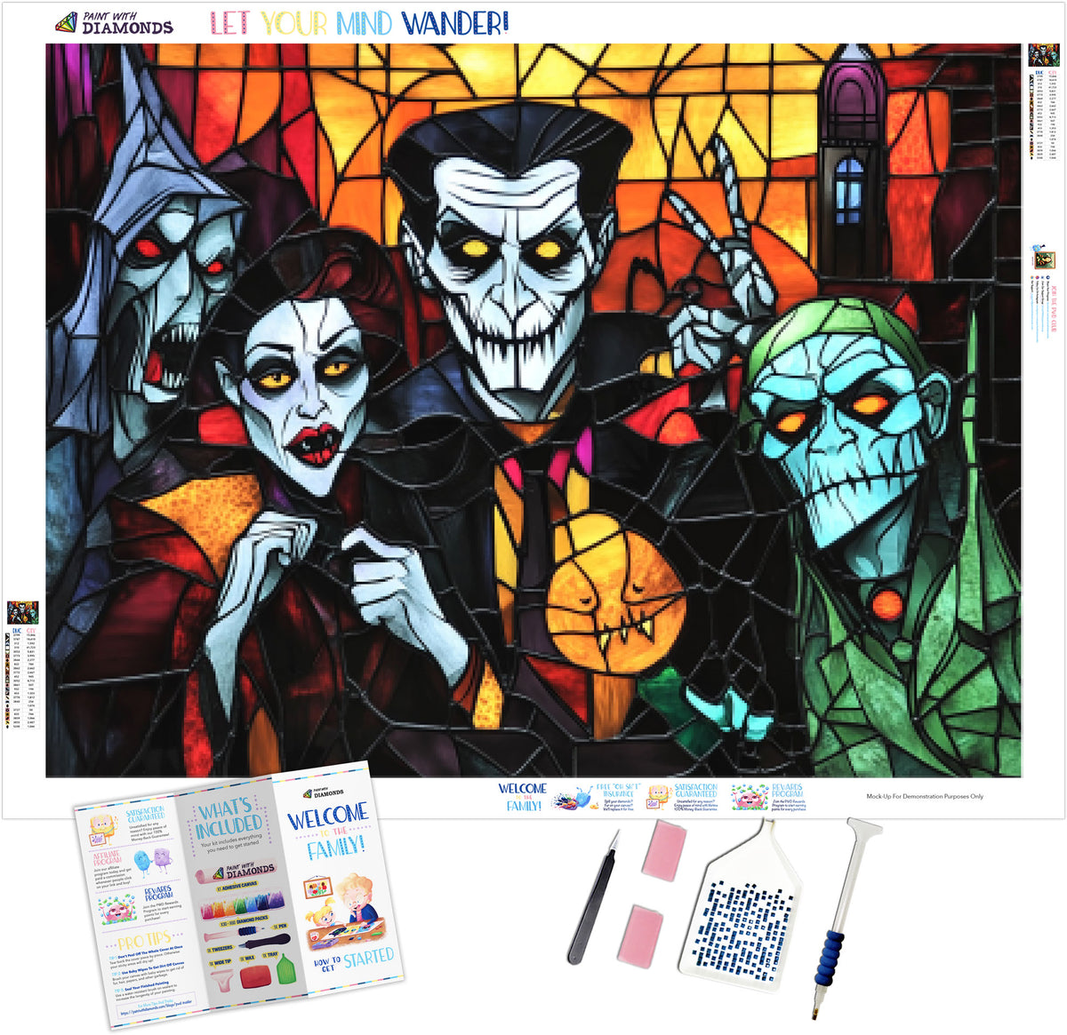 It Was A Monster Mash Official Diamond Painting Kit | Diamond Art ...
