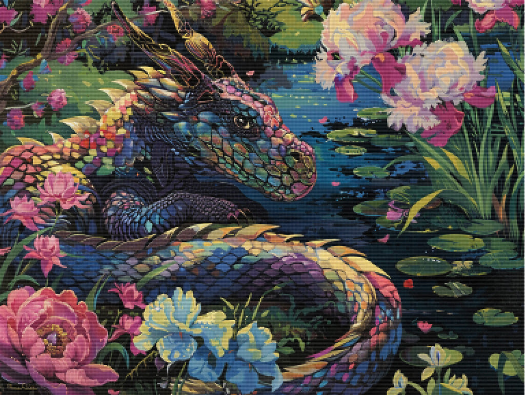 Jewel-Toned Scales Official Diamond Painting Kit | Diamond Art | Paint ...