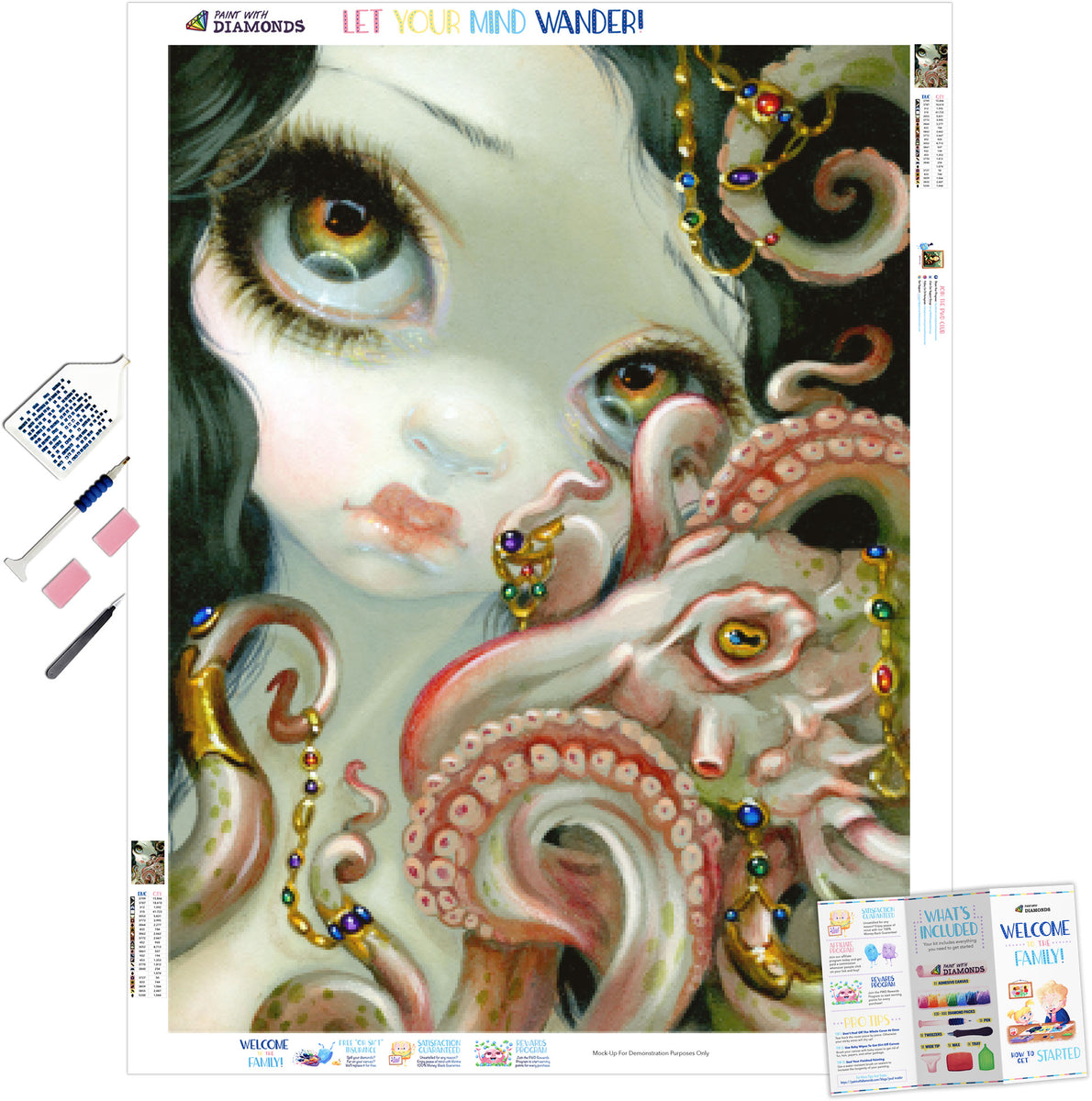 Jeweled Octopus – Paint With Diamonds
