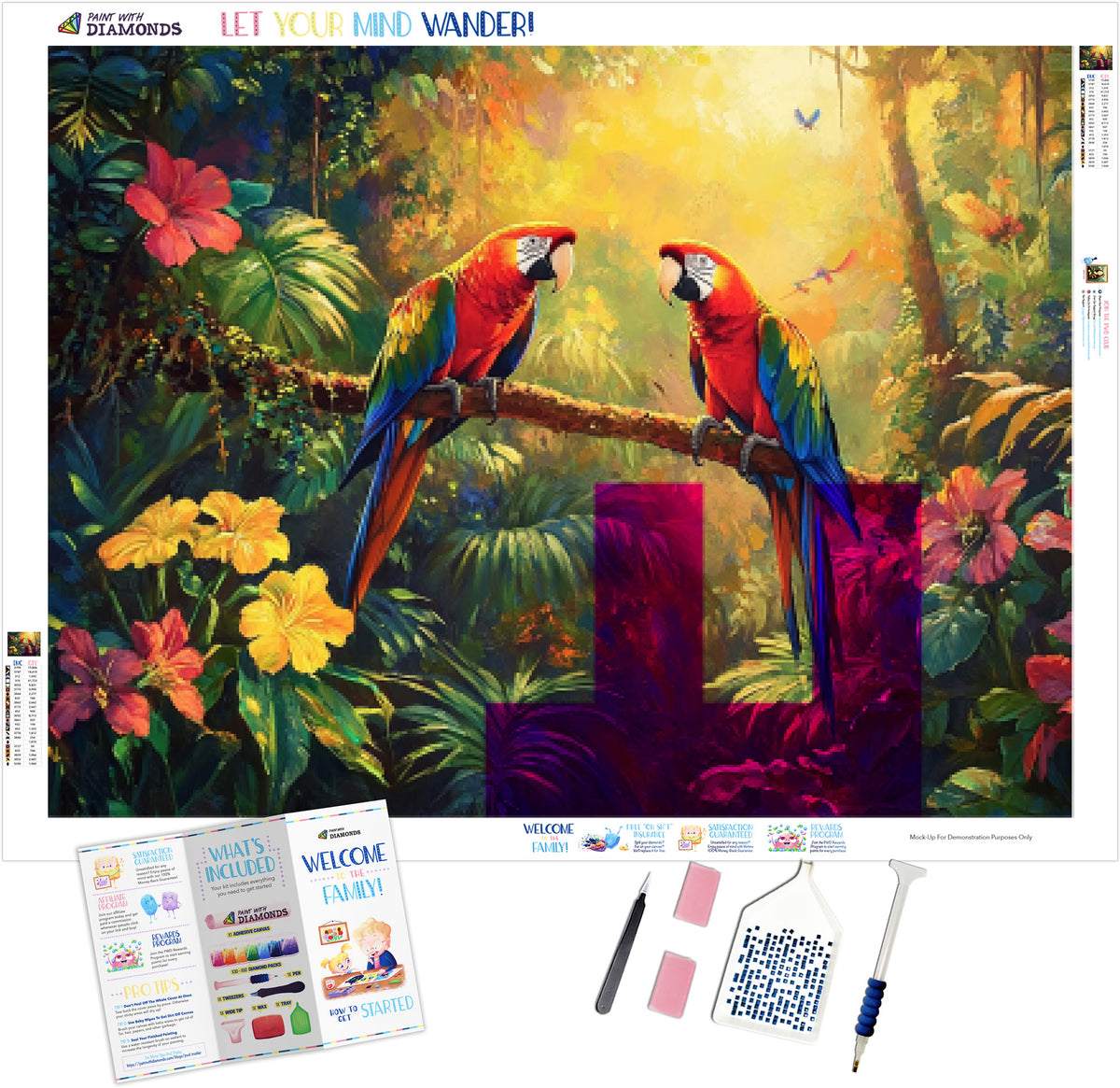 Jungle Symphony at Dawn Official Diamond Painting Kit | Diamond Art ...