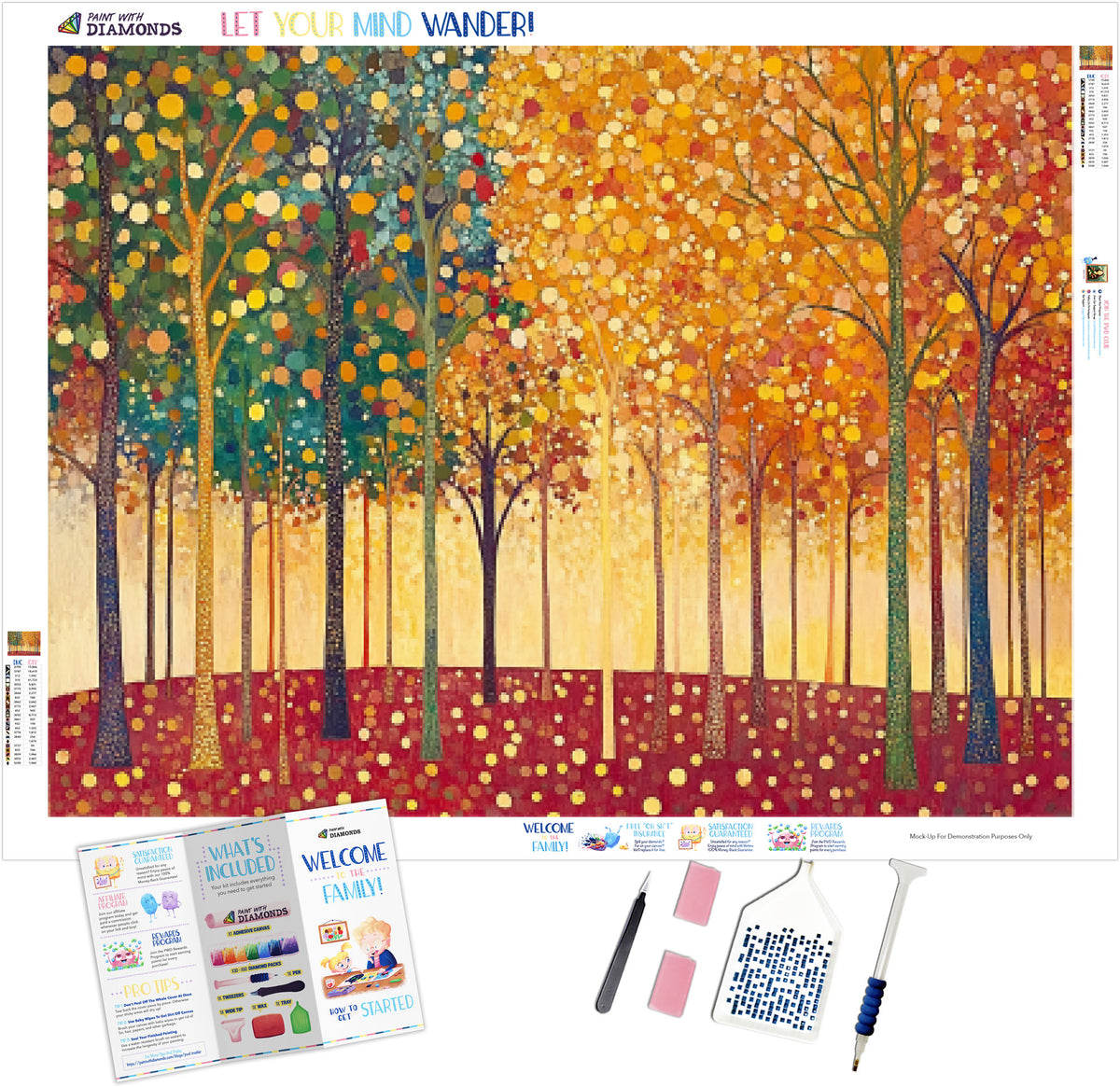 Klimt - Autumn Gold Official Diamond Painting Kit | Diamond Art | Paint ...