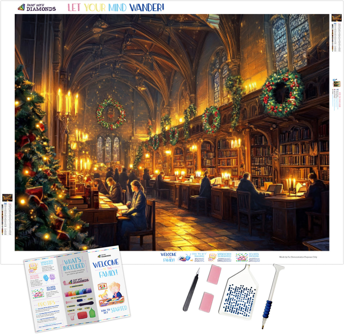 Library by Candlelight – Paint With Diamonds