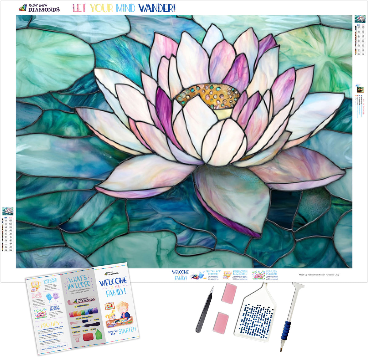 Lotus of Awakenin Official Diamond Painting Kit | Diamond Art | Paint ...